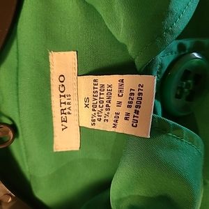 Vertigo Paris | Jackets & Coats | Vintage Vertigo Retro Green Cape ...
